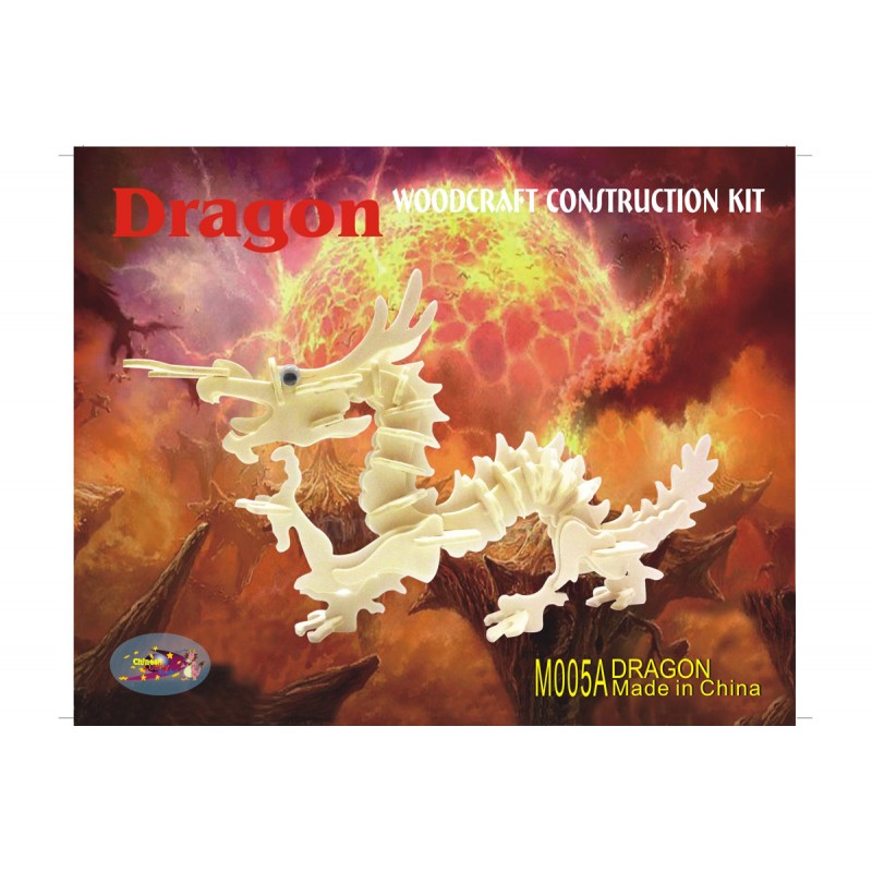 Woodcraft Construction Kit - Dragon (Small)