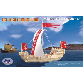 Woodcraft Construction Kit - Kogg-Vessel of Hanseatic Union
